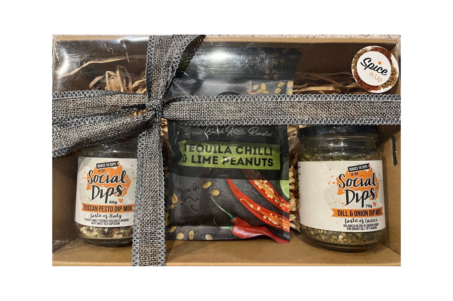 2 Social Dips plus 1 packet of Wicked Nuts | Spice It Up